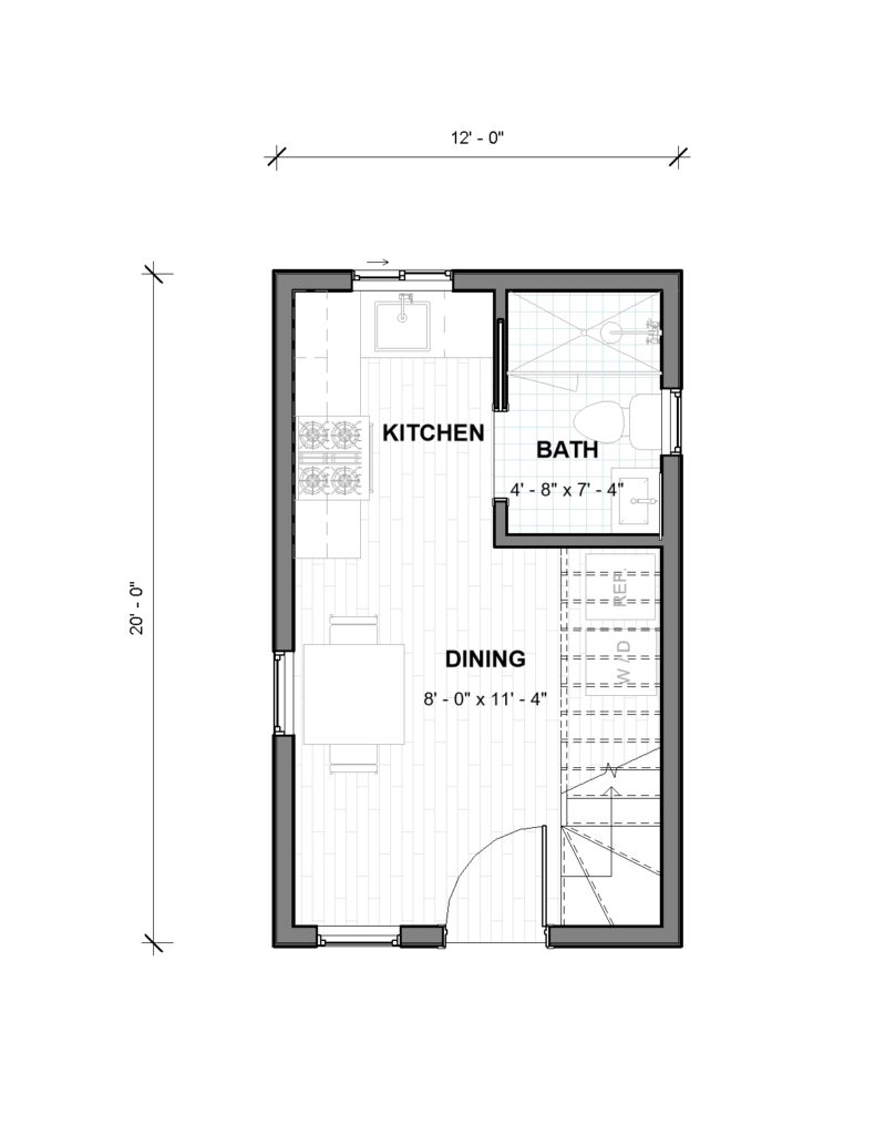 Standard 2-Story 480 – Mass Tiny Homes